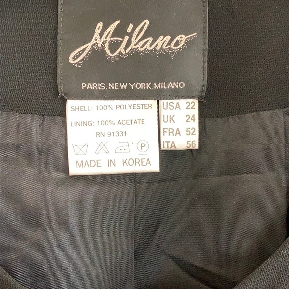 Milano | Jackets & Coats | Afterfive Black Jacket With Sequins On Button | Poshmark